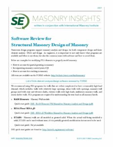 Software Review for Structural Masonry Design of Masonry – Masonry ...